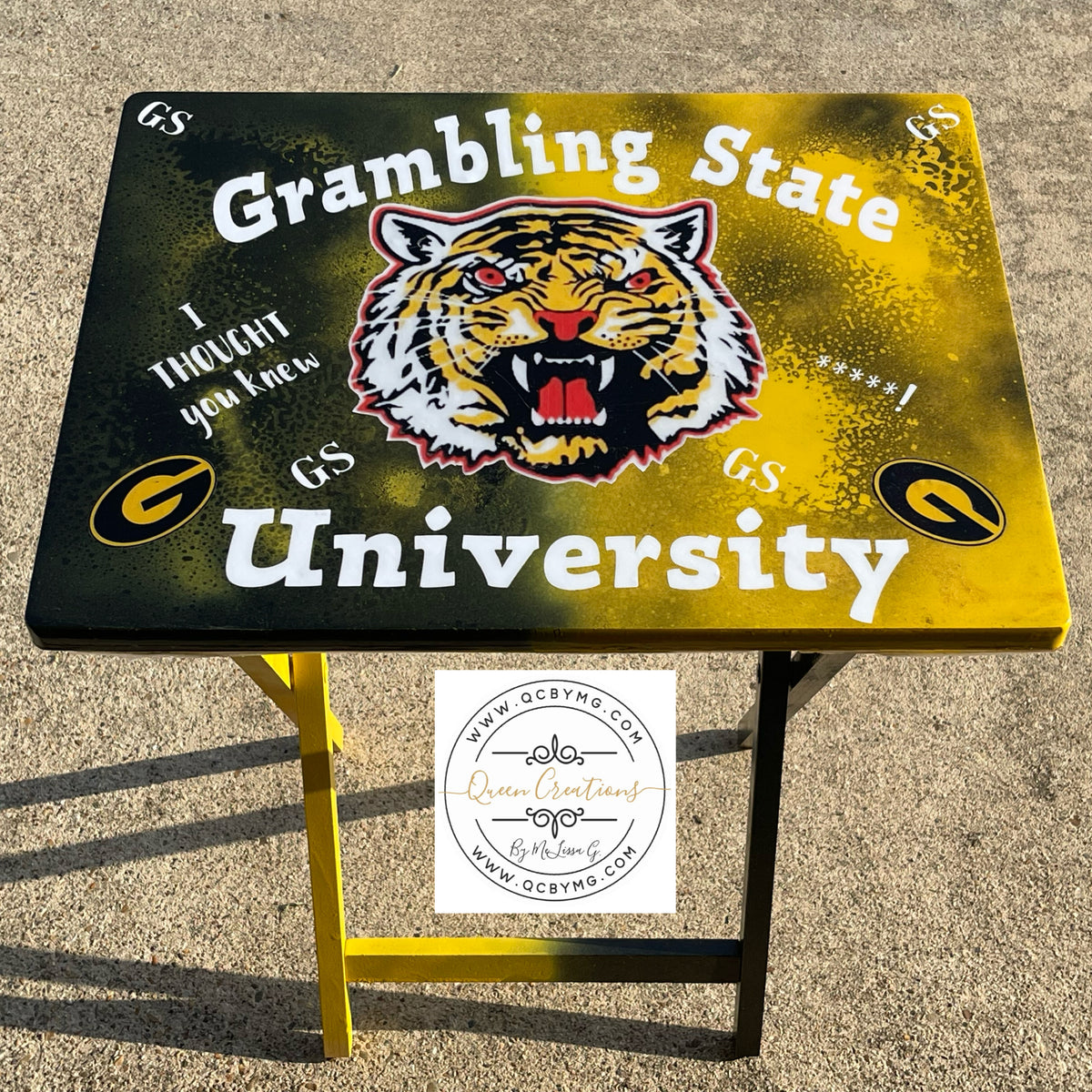 Custom TV trays QCbyMG
